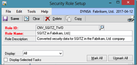 Microsoft Dynamics Gp Security Roles And Security Tasks Setup Cargas